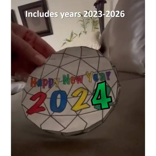 2024 New Year Resolutions Flip Book New Years Activity to 2024-2026