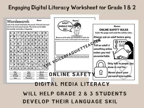 Online Safety Activities | Digital Citizenship | Grades 1–2 | TPT