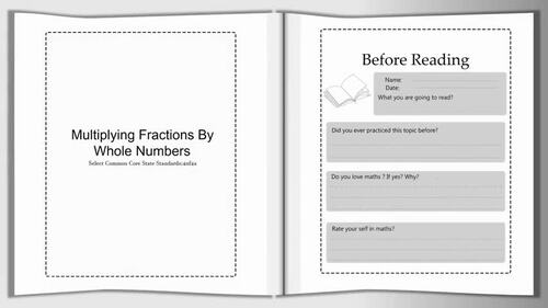 Multiplying Fractions By Whole Number-4.NF.4A-Fraction-Practice sheet ...