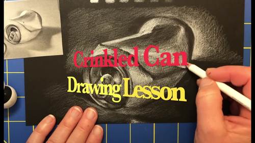 Visual Art Drawing Colored Pencil Crinkled Can Middle School Art High ...