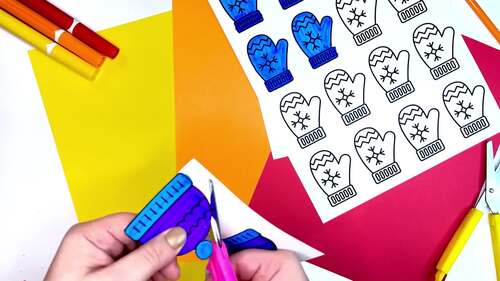January Math Craft- Fireplace Math Craft, Kindergarten First Grade Math ...