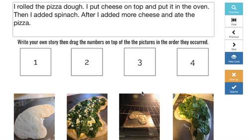 Write Your Own Story Sequencing with Real Pictures Boom Cards by love2speak