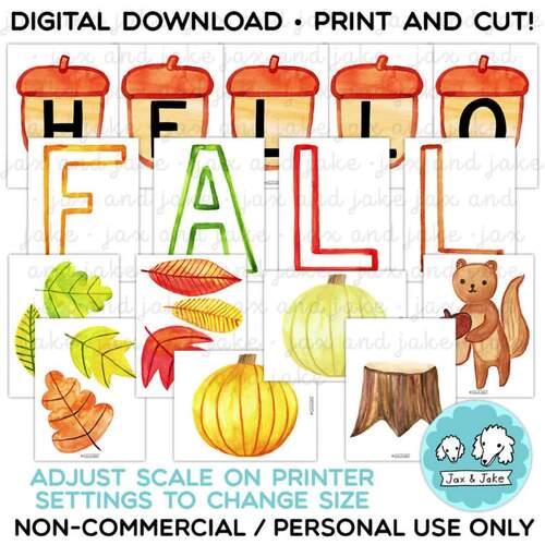 Fall Bulletin Board Kit or Door Decorations, Thankgiving Classroom Decor