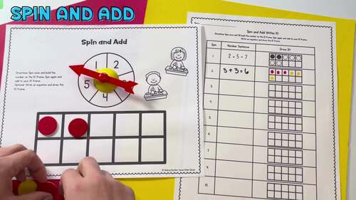 Addition Within 10 Games & Center Activities for Fluency to 12 w/ Dice ...
