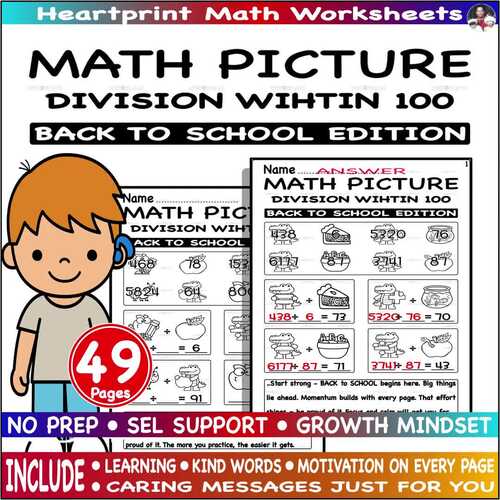 Division Within 100 With Pictures Solve Track Joy Pack Ready Step Goal ...