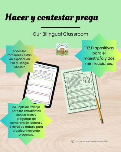 Hacer y contestar preguntas| Textos informativos: Comprensión lectora ...