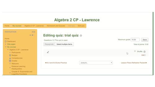 Moodle Question Bank for Exponential Growth and Decay (with dynamic ...