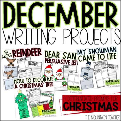 December Writing Prompts and Activities | Christmas Bulletin Board Crafts