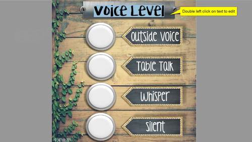 {Digital} Voice Level Chart - Farmhouse Style by EduTivity | TPT