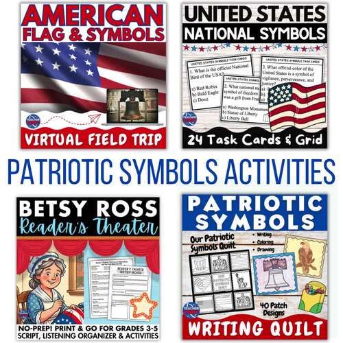 Patriotic Symbols Activity Bundle | End of the Year Activities ...