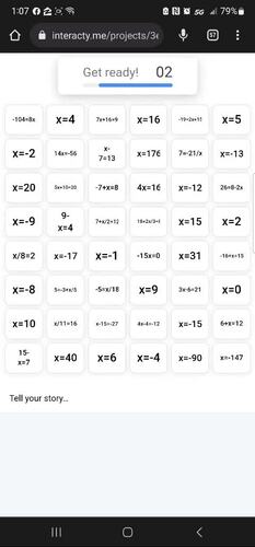 Memory Match Game 1-Step & 2-Step Equations PLUS Digital Version