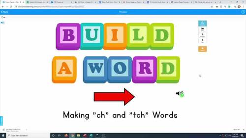 Build-a-Word "ch" and "tch" Making Words BoomCards -Distance Learning ...