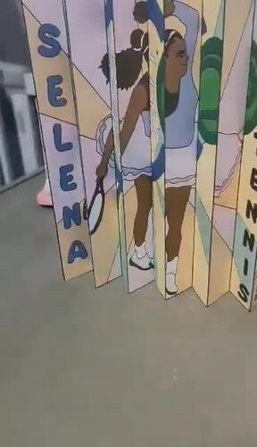 Womens history month Crafts Serena Williams Agamograph Art Tennis ...