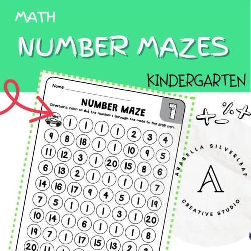 Numerical Adventures Unleashed: 25 Pages of Number Mazes Worksheets