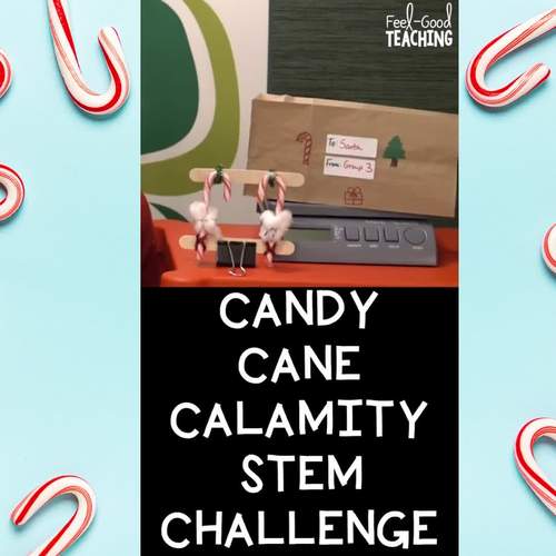 Christmas STEM Challenge Activity - Candy Cane Calamity | TPT