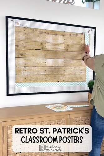 Retro St. Patrick's Day Classroom Posters - Editable! by Ashley McKenzie