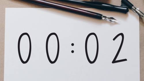 30 PENMANSHIP Video Countdown Timers - For PowerPoint, Slides, Keynote