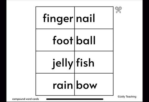 Compound Word Hunt by JOLLY TEACHING | TPT