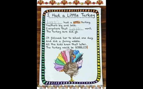 Thanksgiving Song - Thanksgiving Activity - Thanksgiving Poem | TPT
