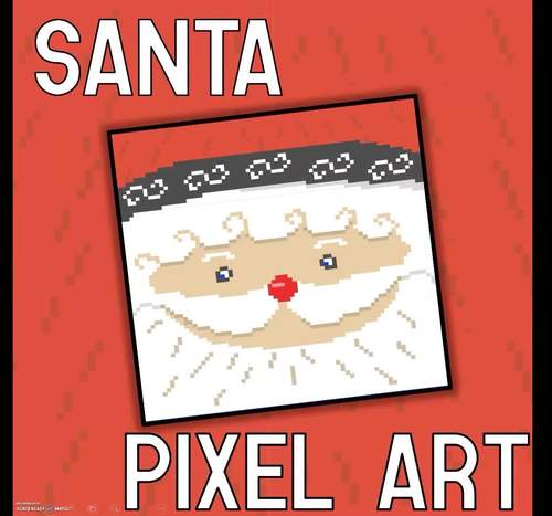 1-Step Equations with Integers DIGITAL CHRISTMAS SANTA PIXEL ART | SELF ...