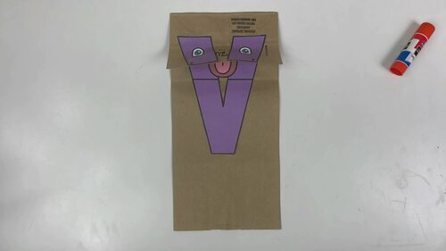 Letter V Alphabet Puppet Craft by Fun with Speech Therapy Teacher