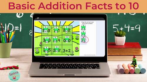 Addition Facts Sums to 10 by Eastern Shore Math Teacher | TPT