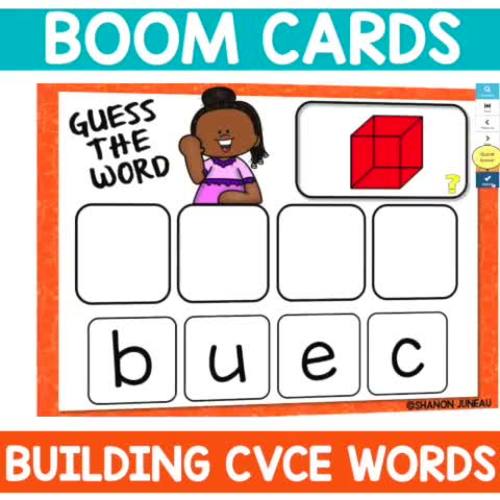 cvce Words Games No Prep Literacy Centers Boom Cards | TPT