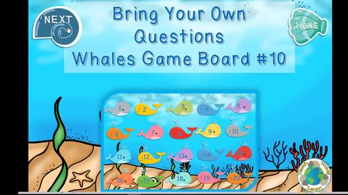 Bring Your Own Questions Whales PowerPoint Review Game Ten Board Bundle