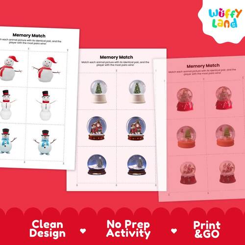 Winter Memory Matching Game | Snowman Concentration & Brain Break Activity