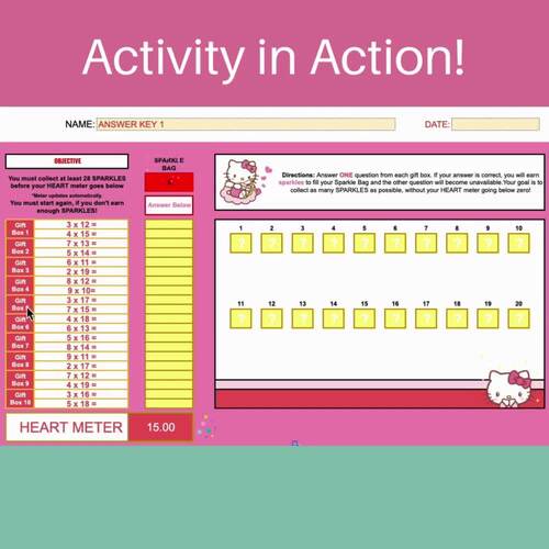 Valentine's Day Multiplication Adventure: Digital Math Fun by It's Math-gic