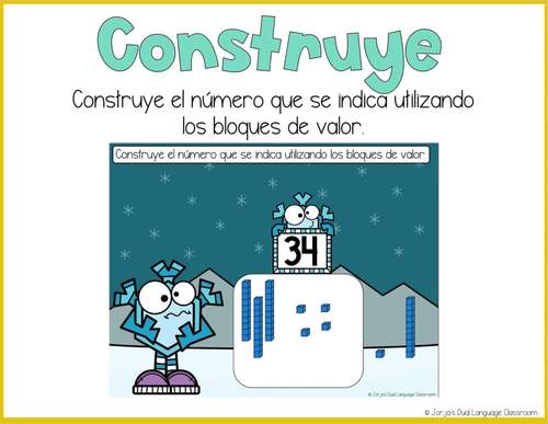 Centros digitales de matemáticas ENERO primer grado Math Centers DIGITAL