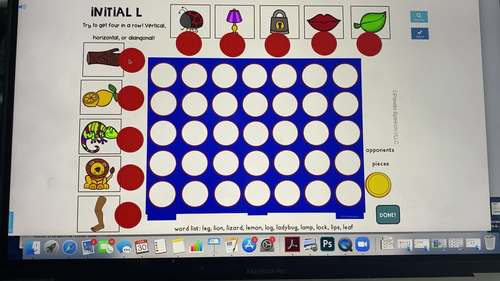 Four to Score Articulation BOOM Card game: Later Sounds by Panda Speech