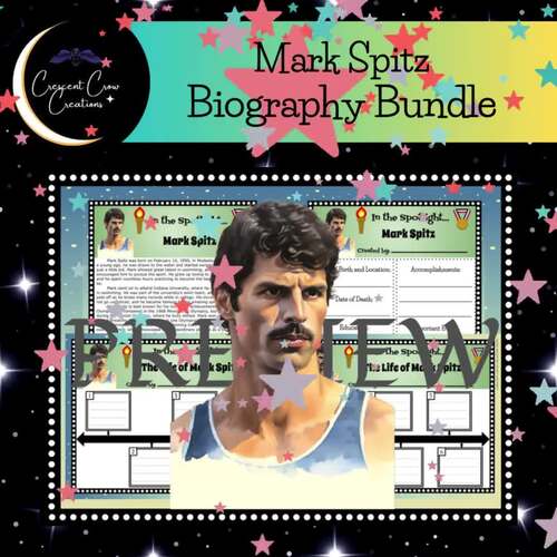Sports Athlete and Olympian Mark Spitz Biography Bundle | TPT