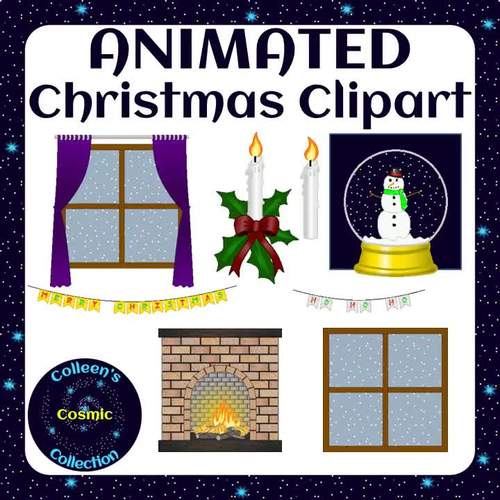 Build Your Own Scene Christmas Clipart and GIFs BUNDLE | TPT