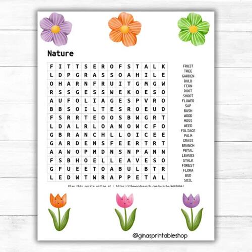 Spring Puzzle Book Activity by GinasPrintableShop | TPT