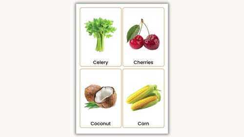 Fruit & Vegetables Flashcards | Real Photo Vocabulary Cards by Savvy ...