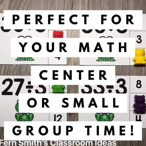 Division Clip Cards Dollar Deal by Fern Smith's Classroom Ideas | TPT