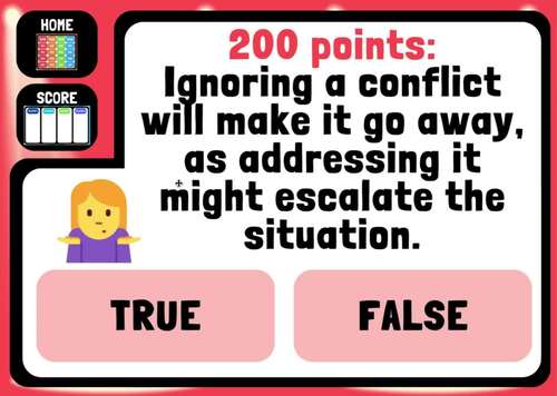 Conflict Resolution Game Show: Social Skill Activity for Teens with Autism
