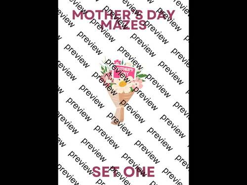 Mother’s Day Mazes Tradition Gifts Motherhood Roles Love 3rd 4th 5th ...