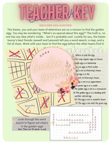 Easter Codebreaker By Shop Love Lee Prints Tpt