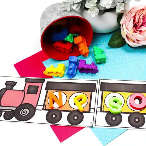 Alphabet Train Initial Sound & Letter Match - Transportation Literacy ...