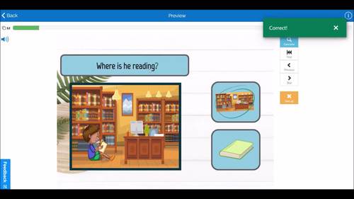 Answering WHERE questions: Visual Information Boom Cards™ by Mau SLP