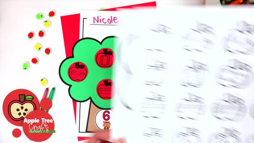 Apple Math Craft | Fall Crafts | Subitizing to 10 | Numbers 1 to 10 ...