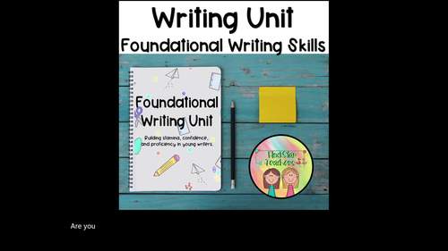 Writing Curriculum | Foundational Unit | First Grade by FlockStarTeachers