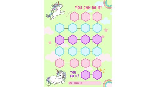Unicorn Reward Chart/FREE Unicorn Reward Chart by TeacherTrail Treasures