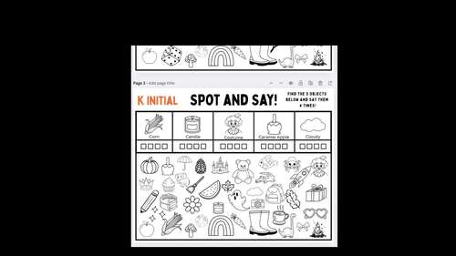 Fall & Halloween Word Hunt: Speech Sound Coloring Activity | TPT