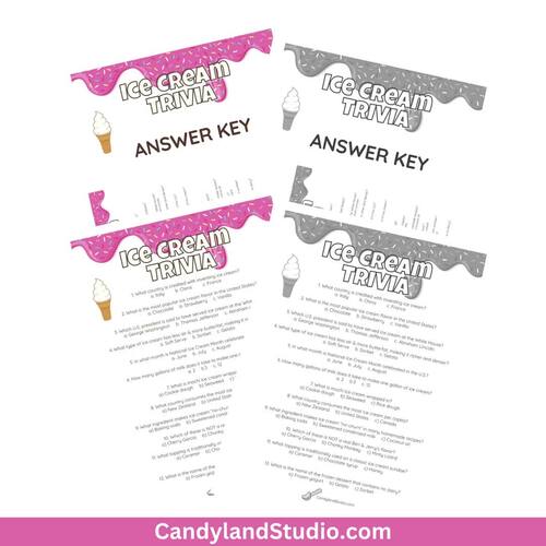 Ice Cream-Themed Trivia Questions | End-of-Year or Summer Activity ...