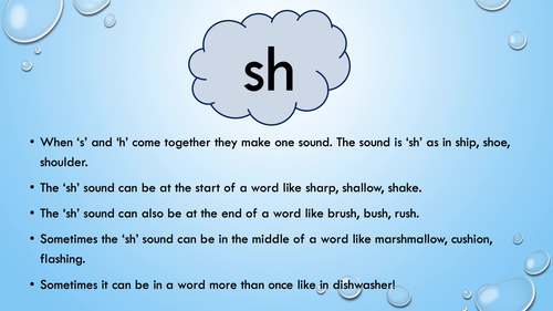 'sh' & 'ch' Digraph Power Point (suits PLD Literacy & Phase 3 Letters ...