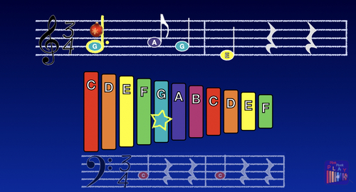 Silent Night - Melody Play-Along (Orff pitched instruments) with melody ...