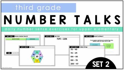 3rd Grade Number Talks | SET 2 | Strengthen Mental Math and Build ...